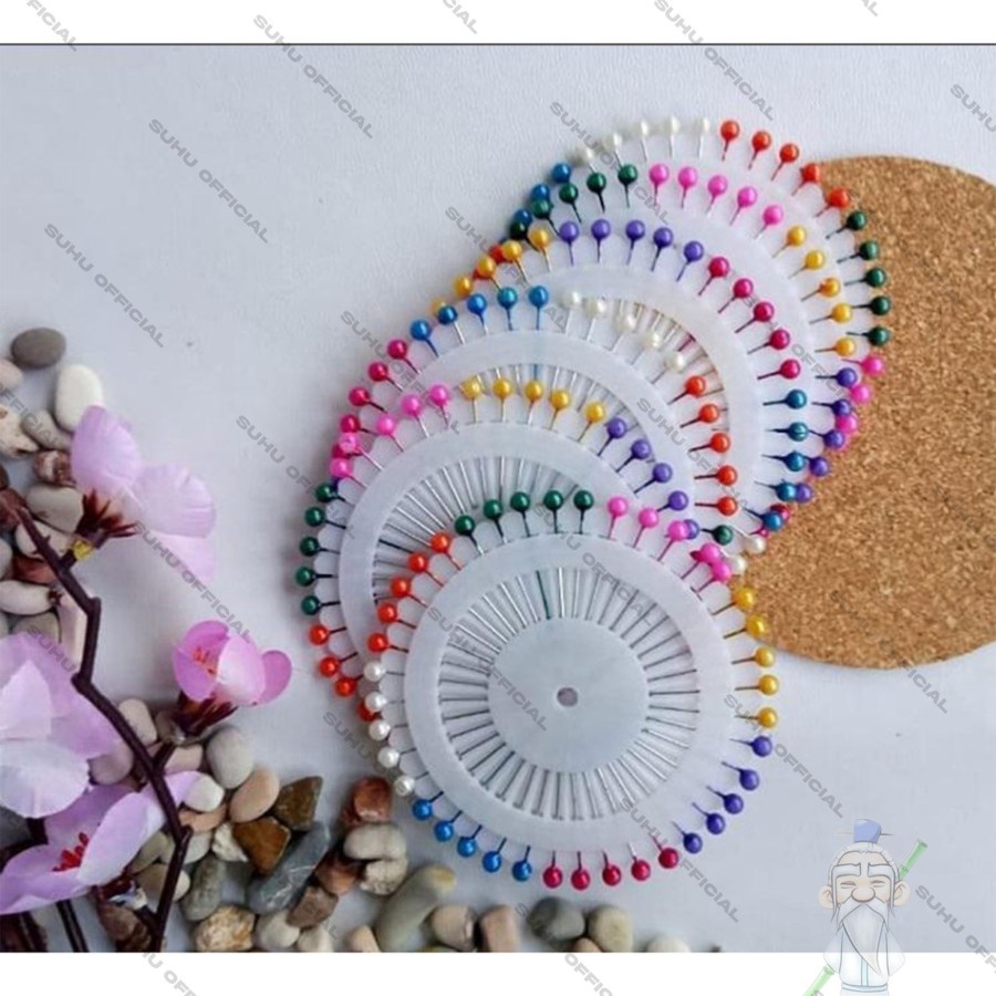 Jual Jarum Pentul PIRING / Jarum Pentul Bulat Mutiara Hijab / Jarum ...