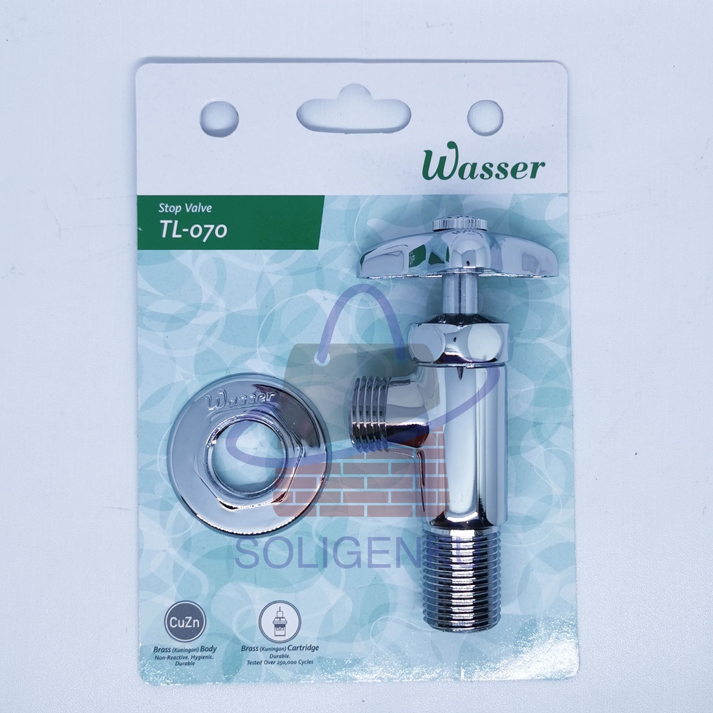 Jual Stop Kran Wasser TL 070 Keran Stop Kran Air Shower Toilet Kloset ...