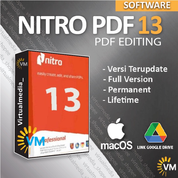Jual NITRO PDF 13 MAC OS DOCUMENT EDIT CREATE CONVERT SIGN COMBINE DOKUMEN PDF EDITING ELEMENT ...