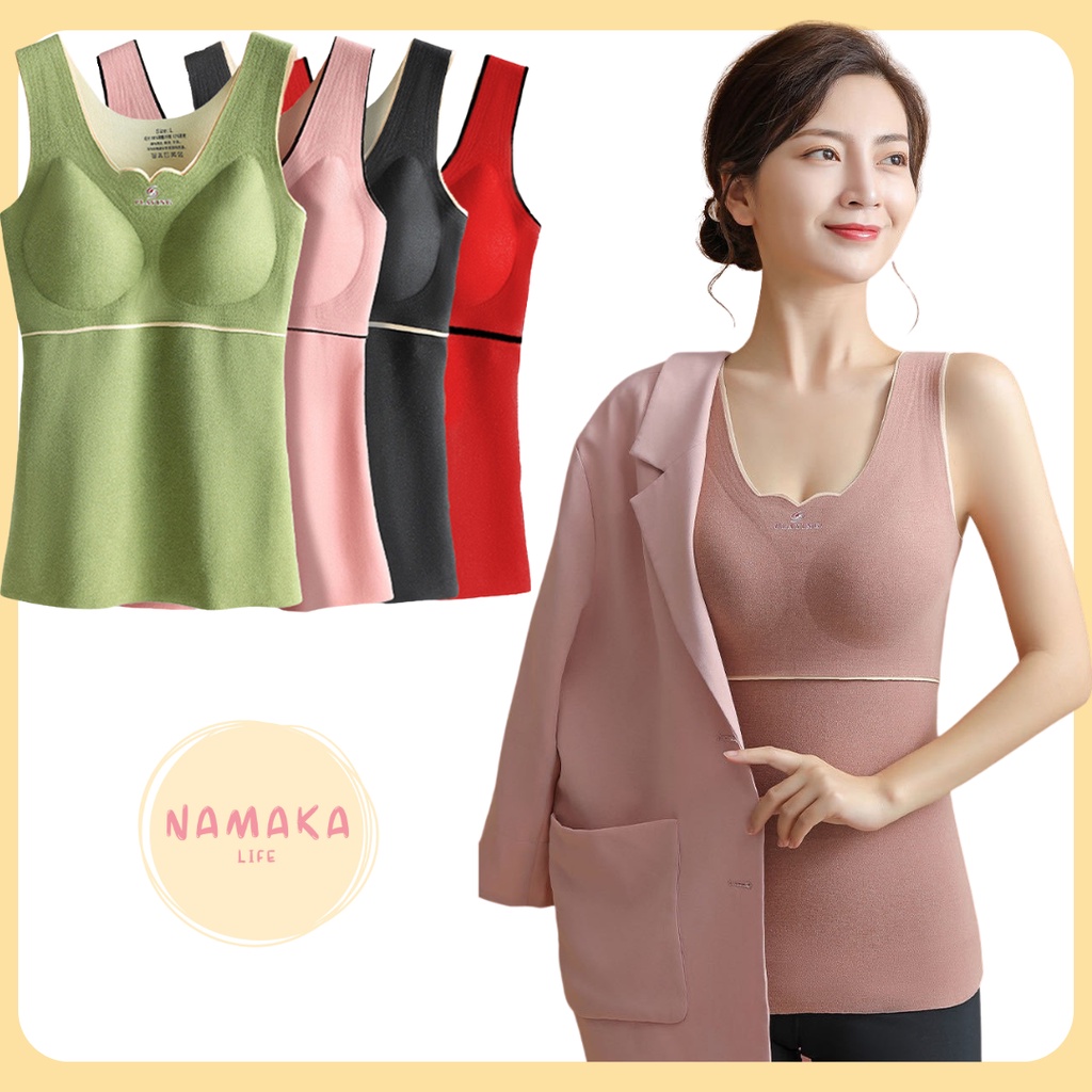 Jual [NL] PAKAIAN DALAM THERMAL TERMAL HANGAT WANITA TANKTOP BRA NYATU ...