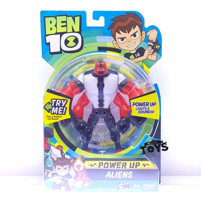 Jual Ben 10 Power Up Aliens Four Arms Figure #Original | Shopee Indonesia