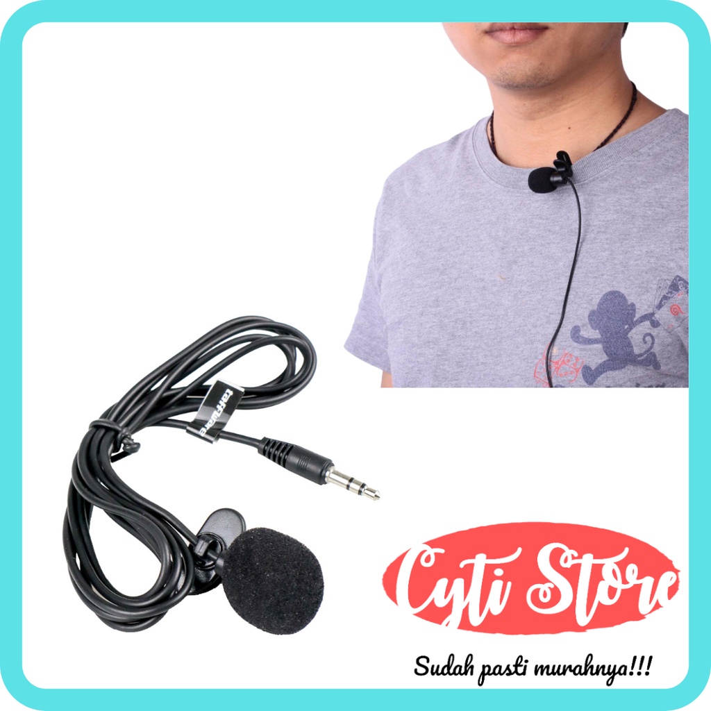 Jual Mikropon Clip Jack 3.5mm | Jack 3.5mm Microphone with Clip for ...
