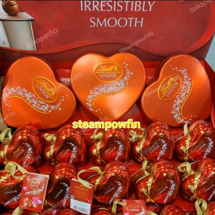 Jual Lindt Lindor Heart Chocolate Tin Coklat Cokelat Valentine Love ...