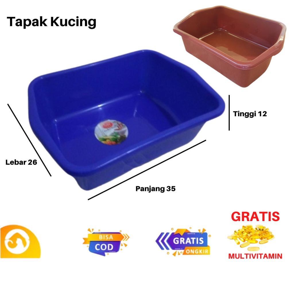 Jual Bak Pasir Kucing Kotak Pasir Wadah Pup Bak Plastik High Quality ...