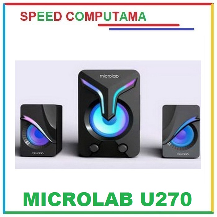 Jual Microlab U270 USB RGB Gaming Speaker Komputer PC Laptop Notebook ...