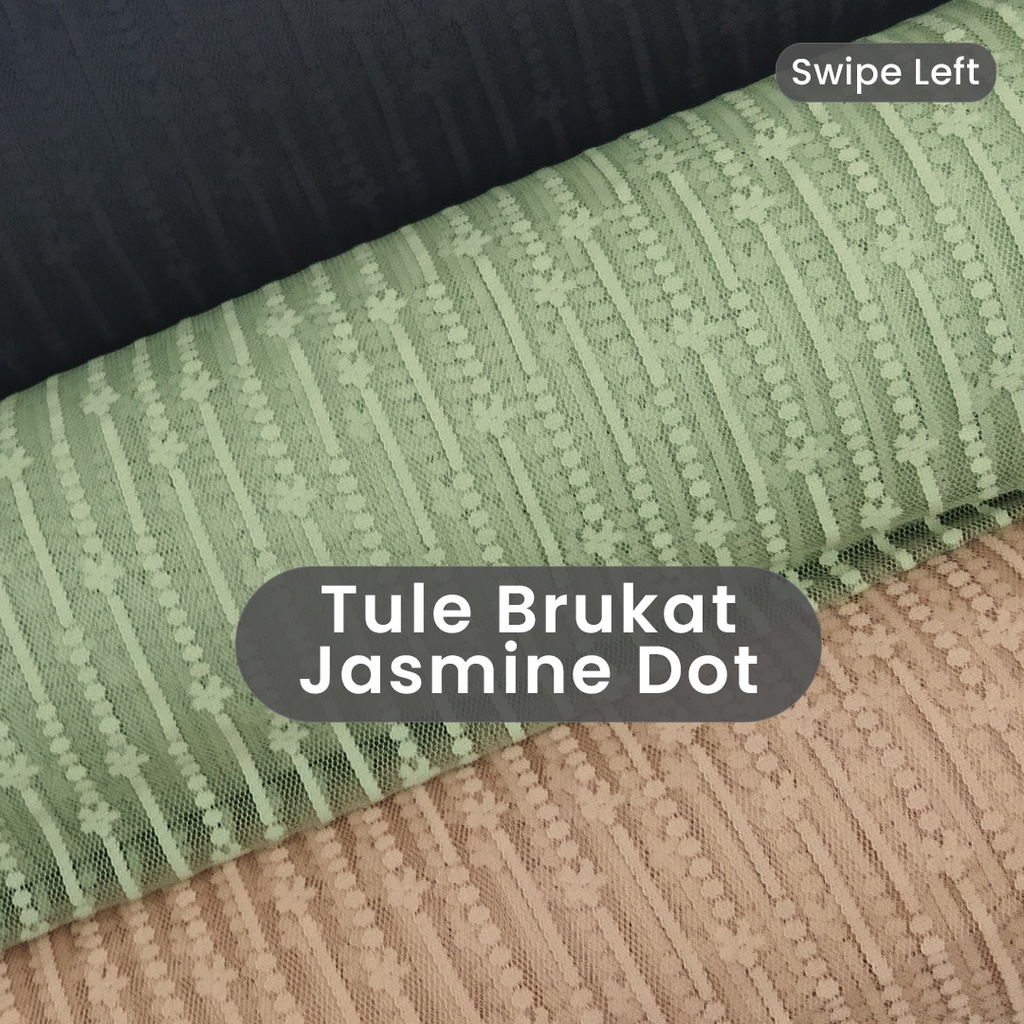 Jual Kain Brokat Tile Motif Jasmine Dot Brukat Tile Tule Motif - 0,5 ...
