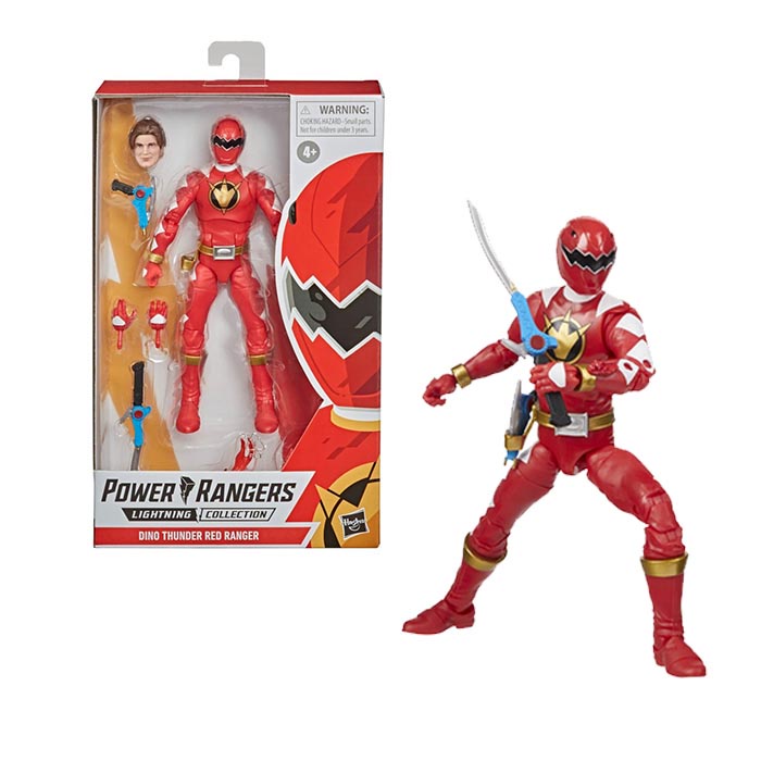 Jual Power Rangers Mighty Morphin Lightning Collection Dino Thunder Red ...