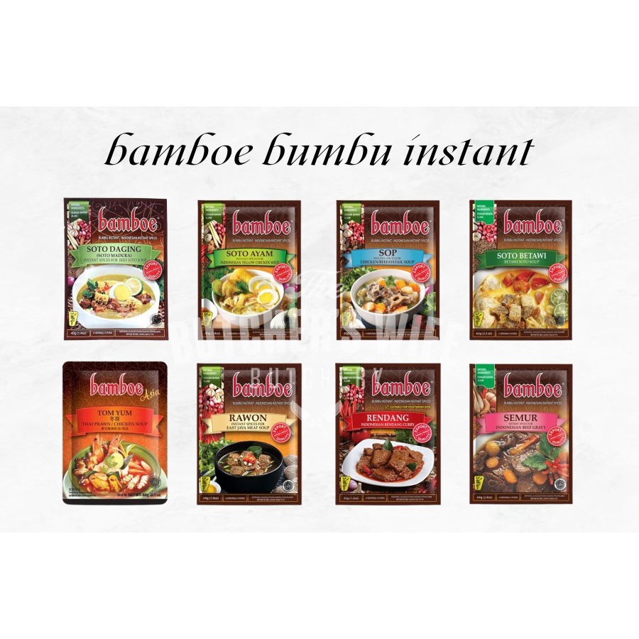 Jual BAMBOE BUMBU MASAK INSTANT ALL VARIANT / BAMBOE SOP / BAMBOE SOTO ...