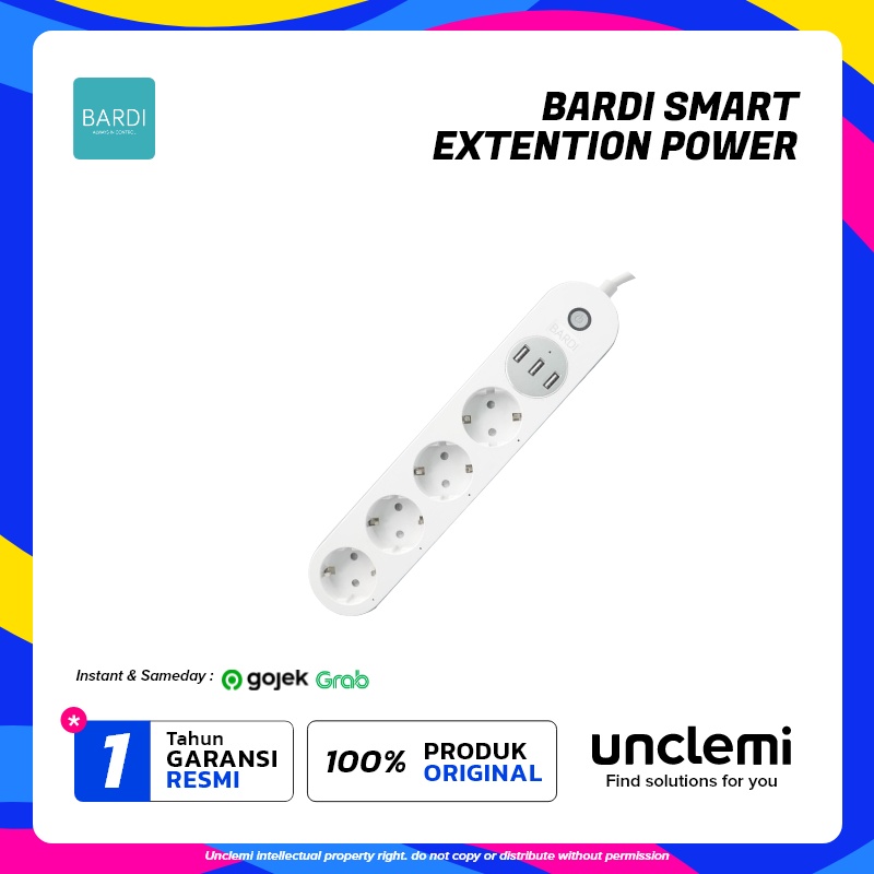 Jual BARDI Smart Extention Power Strips (Smart Stop Kontak, Socket WIFI) | Shopee Indonesia