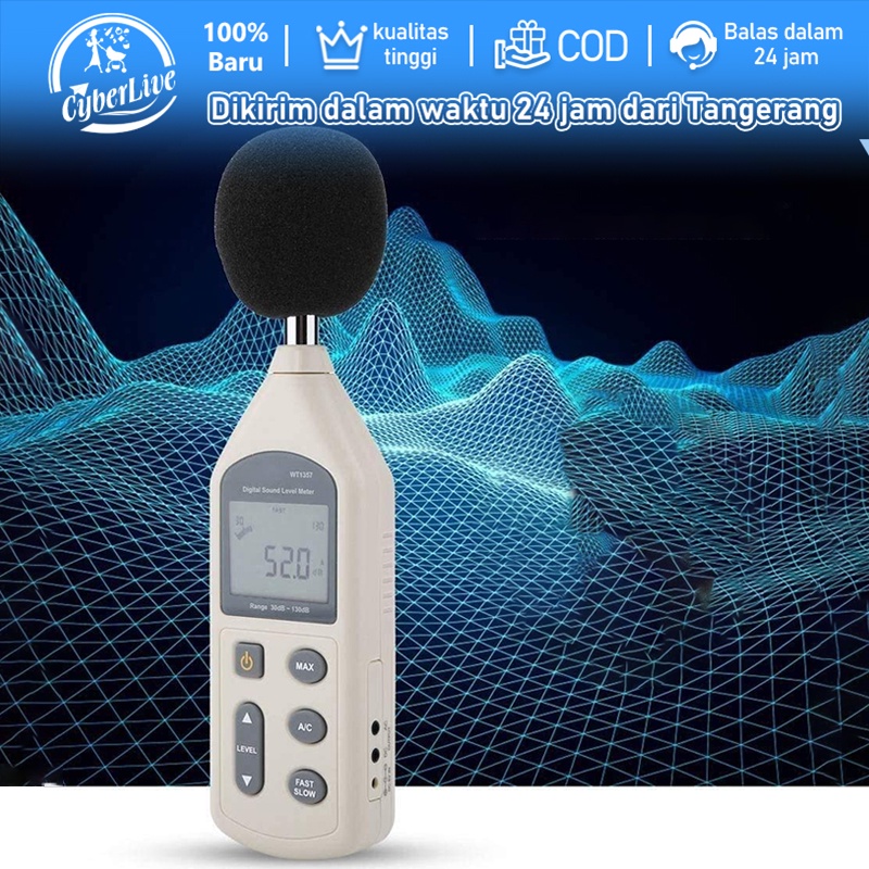 Jual Sound Level Meter Benetech GM1356 Data Logger Tester Digital Noise ...