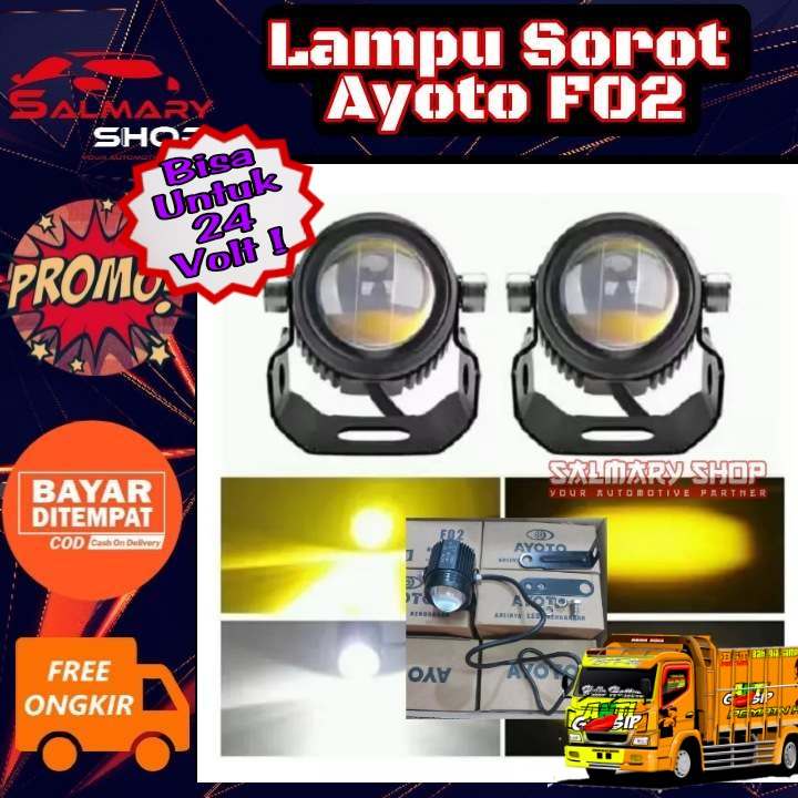 Jual Lampu Sorot Truk 24 Volt 24v Bis Lampu Tembak Projie LED Motor ...