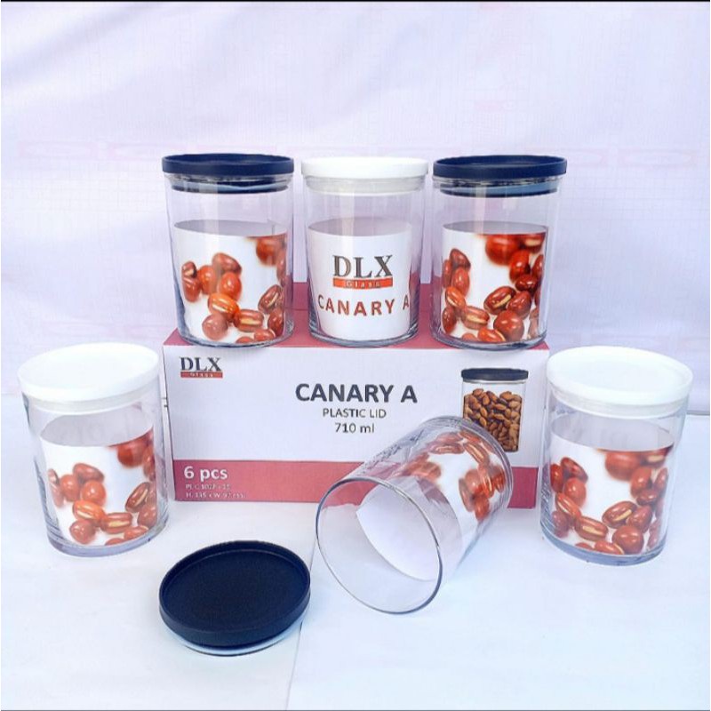 Jual Toples kaca Canary A kedap udara ukuran 710 ML / DLX | Shopee Indonesia