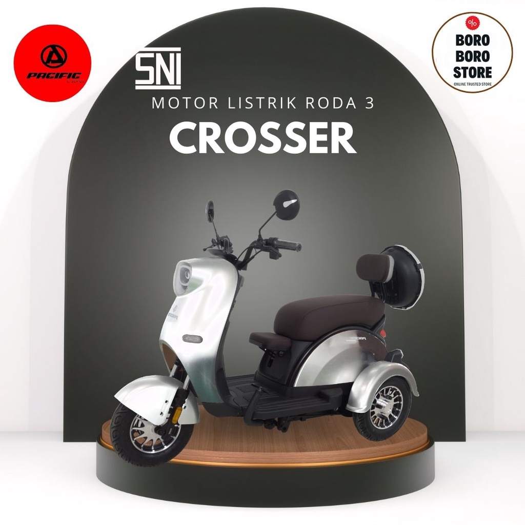 Jual Sepeda Motor Listrik Roda Tiga Crosser Croser Kroser Pacific ...