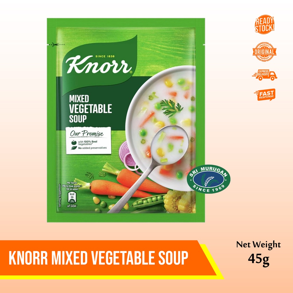 Jual KNORR MIXED VEGETABLE SOUP 45g | Shopee Indonesia