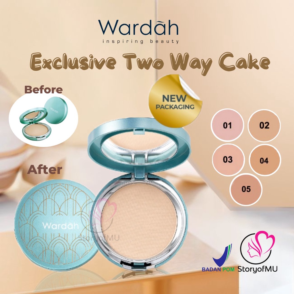 Jual WARDAH Exclusive Two Way Cake 12gr Refill / Full | Bedak Padat ...