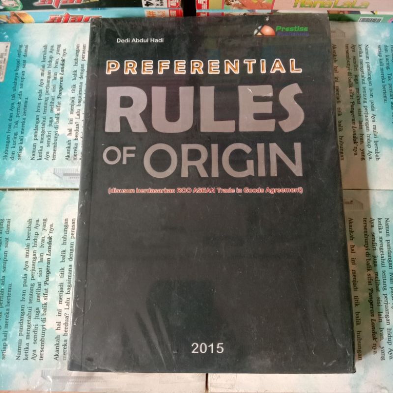 Jual BUKU ORIGINAL PREFERENTIAL RULES OF ORIGIN | Shopee Indonesia