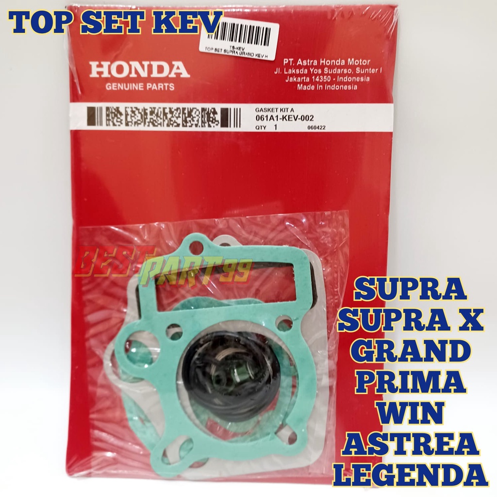 Jual Paking topset honda KEV top set Supra Grand Prima Win Astrea Supra X/Packing Gasket Top Set ...