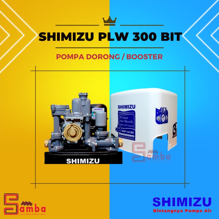 Jual @#@#@#] SHIMIZU PLW 300 BIT POMPA DORONG / HOME BOOSTER PUMP PLW ...
