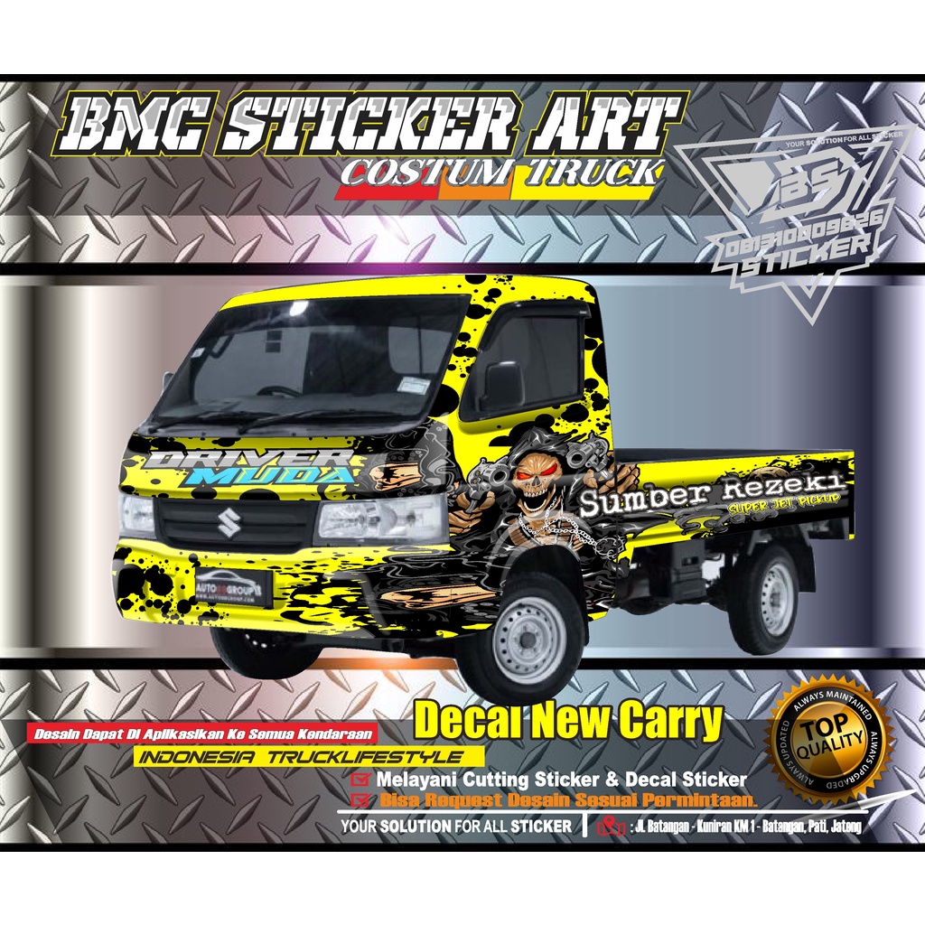 Jual STICKER DECAL PICKUP NEW CARRY/STIKER DEKAL BLOK FULL PICKUP NEW ...