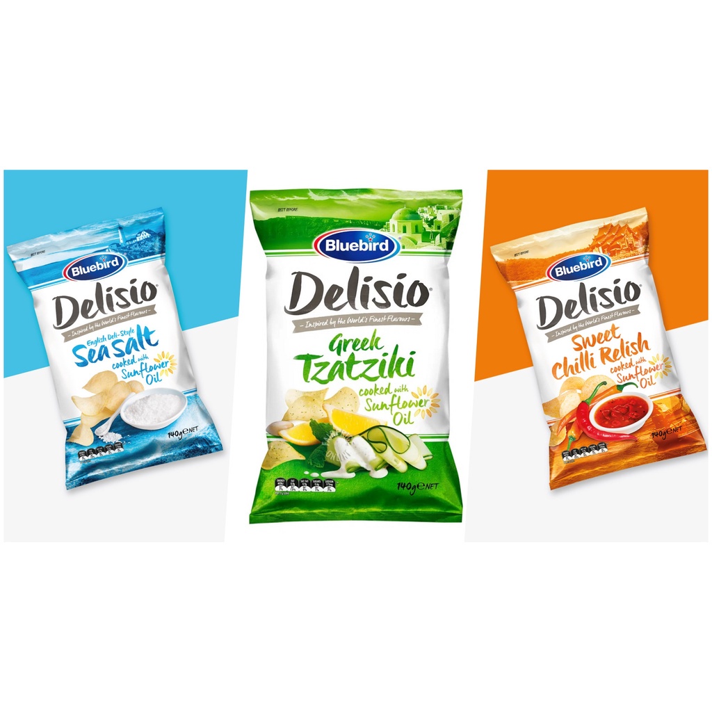 Jual Bluebird Delisio Potato Chips cooked with Sunflower Oil asal New ...