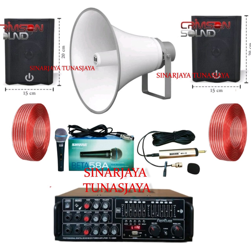 Jual PAKET TOA KOMPLIT SPEAKER OUTDOOR INDOOR PAKET TOA SOUND SYSTEM ...