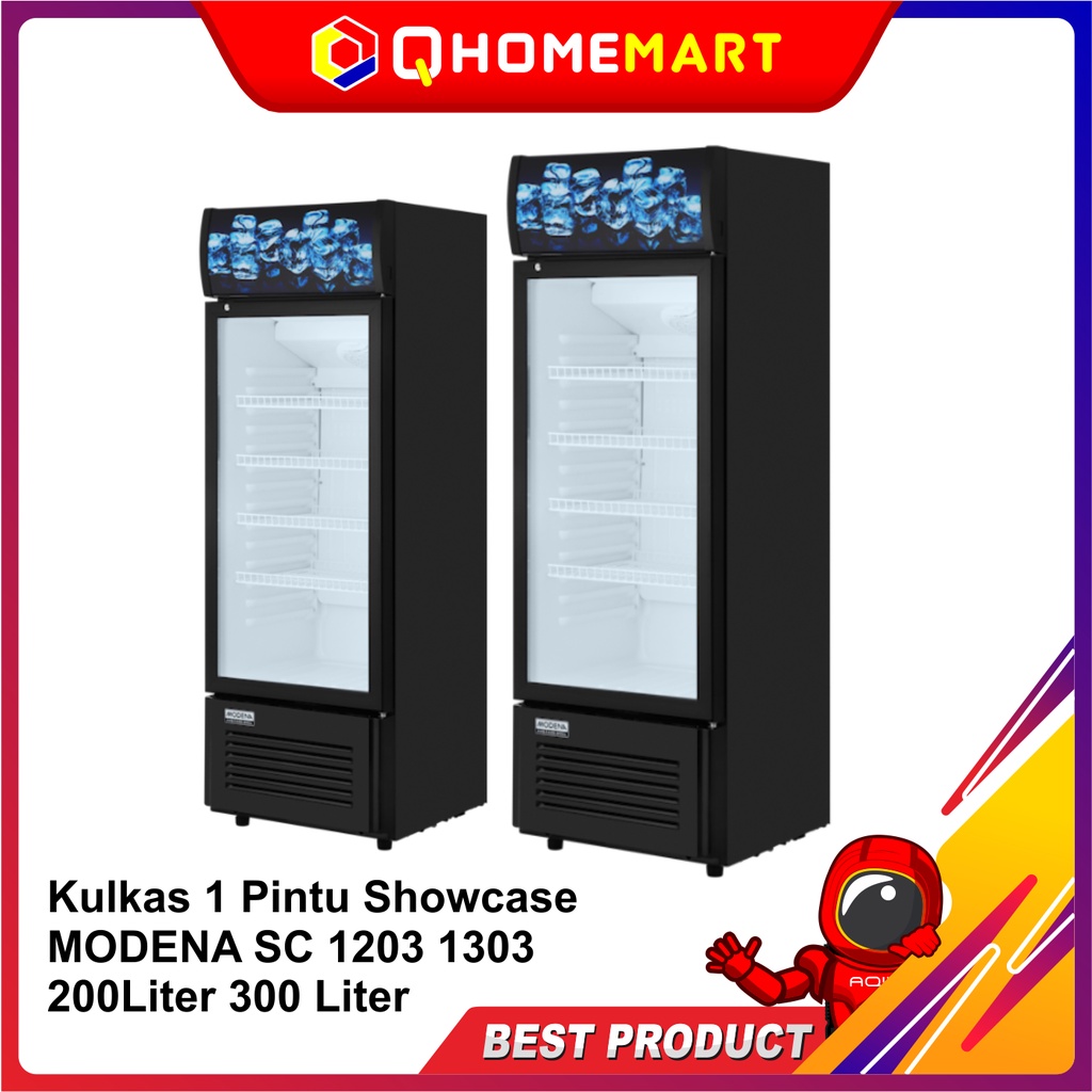 Jual Kulkas 1 Pintu Showcase MODENA SC 1203 1303 200L 300 Liter ...