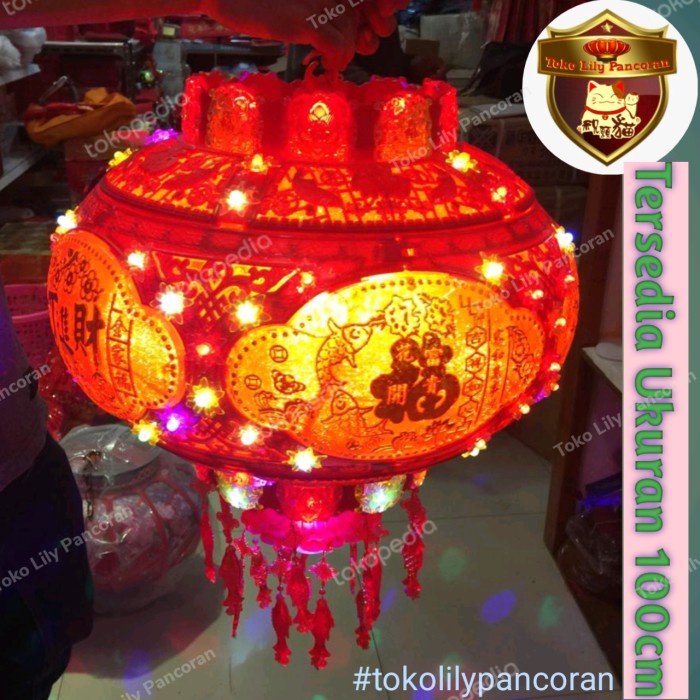 Jual Lampion Lampion Led 100 / Lampu Lampion Led Putar / Lampion Imlek ...