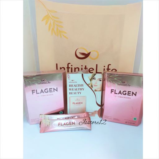 Jual Flagen infinite life salmon ovary peptide kolagen ikan 12 sachet ...