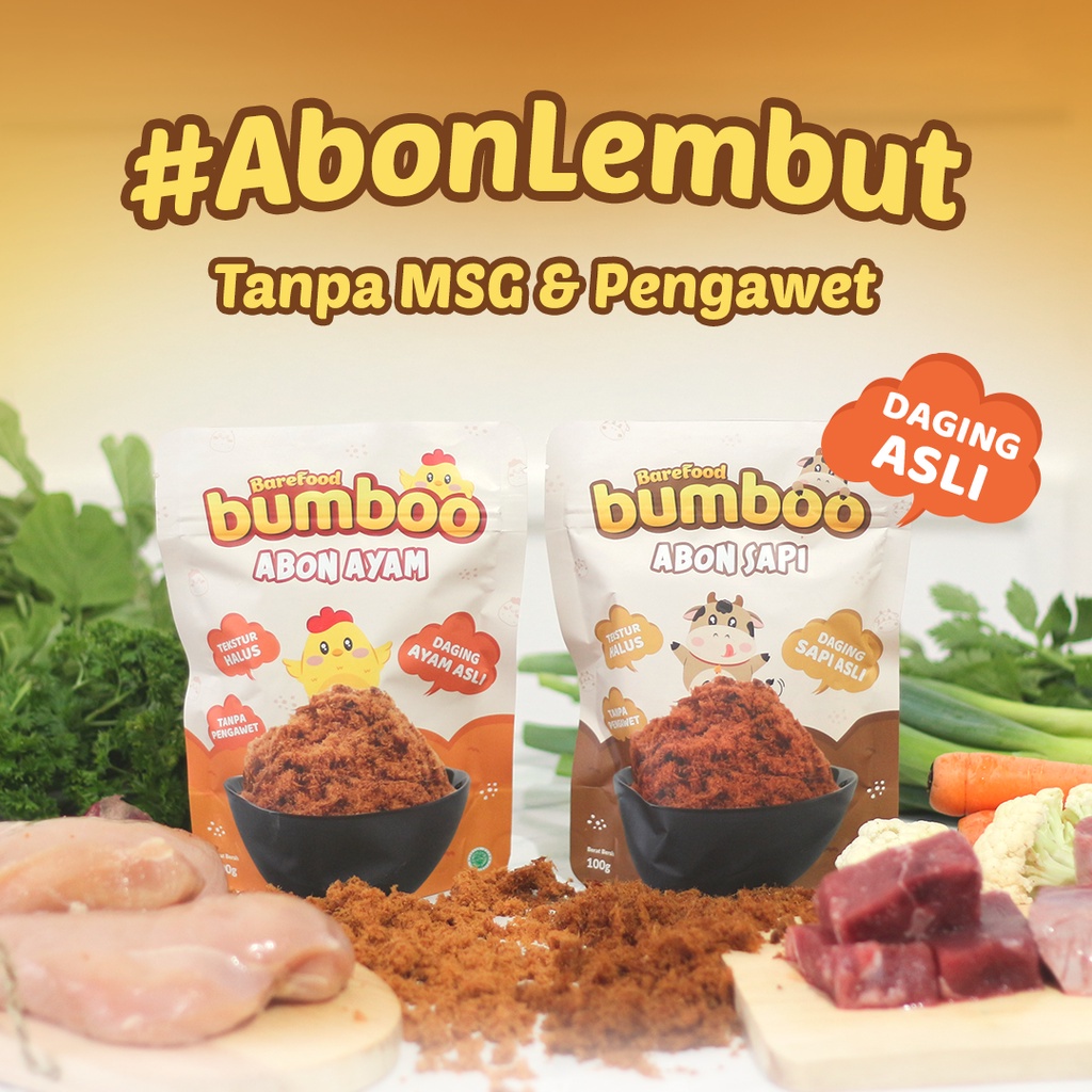 Jual BUMBOO Abon Asli - Tekstur Lembut MPASI Si Kecil - Sumber Protein ...