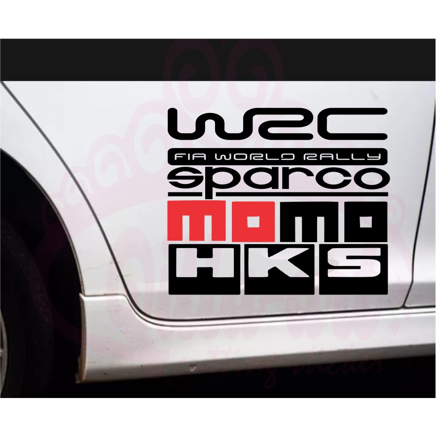 Jual stiker variasi mobil stiker mobil yang lagi viral tulisan Wrc ...