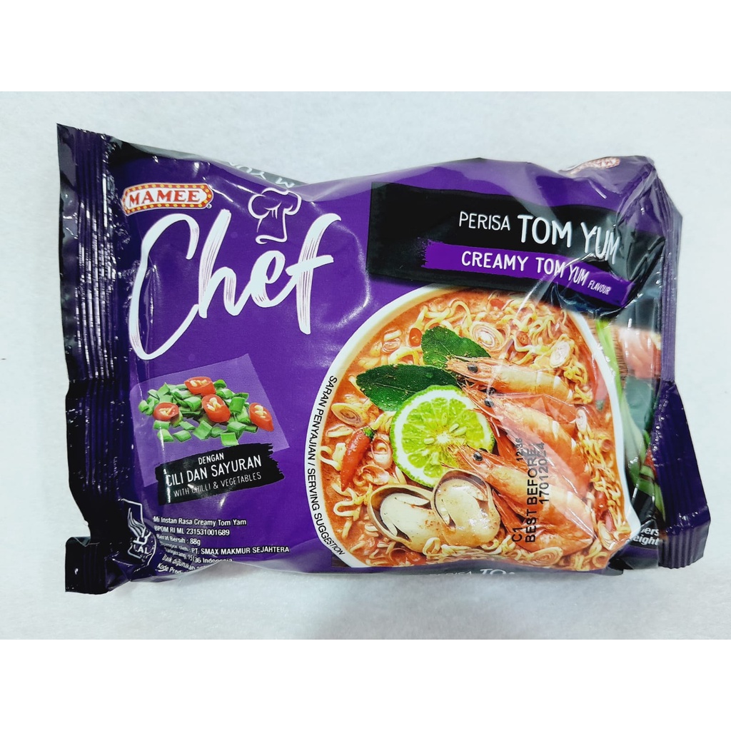Jual [HALAL] Mamee Chef Noodle Lontong Mie Instan Mame Malaysia Laksa ...