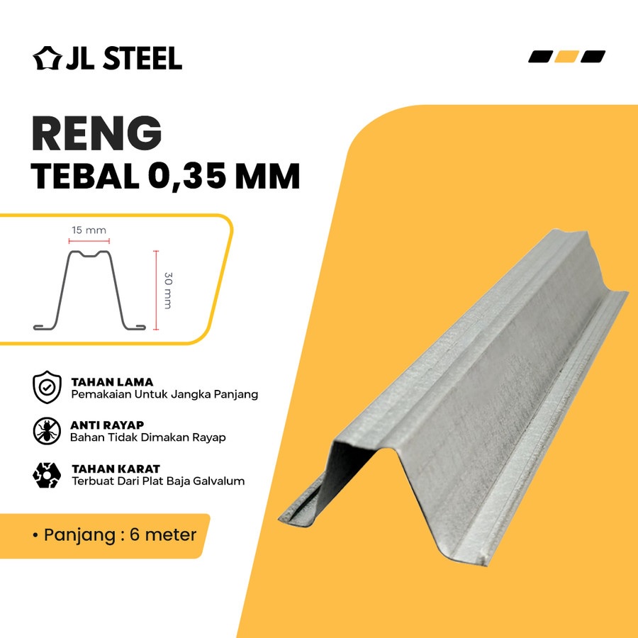 Jual JLSTEEL Baja Ringan Reng 0.35 mm | Shopee Indonesia