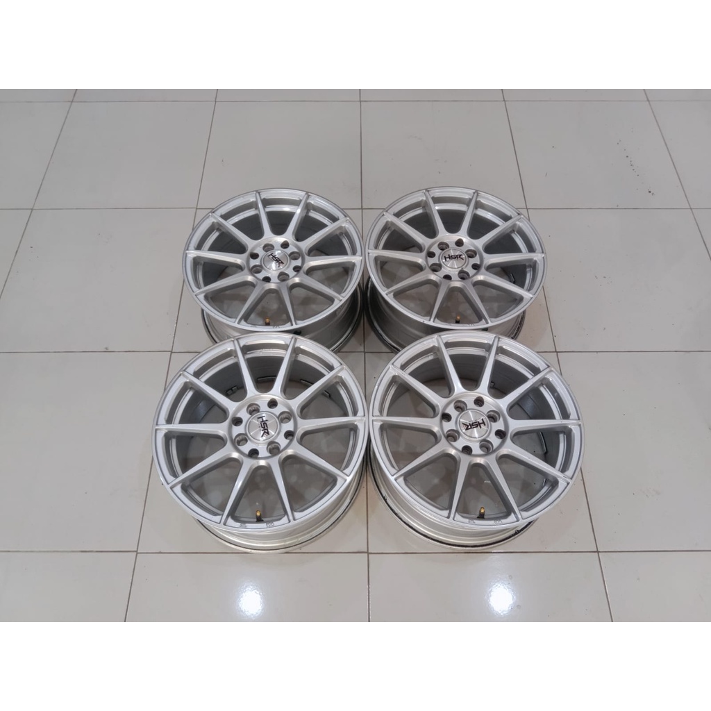 Jual Velg Mobil Bekas HSR NSX Ring 16 Lebar 7 Hole 4X100 4X114,3 ET42 SILVER Cocok Mobil Jazz ...
