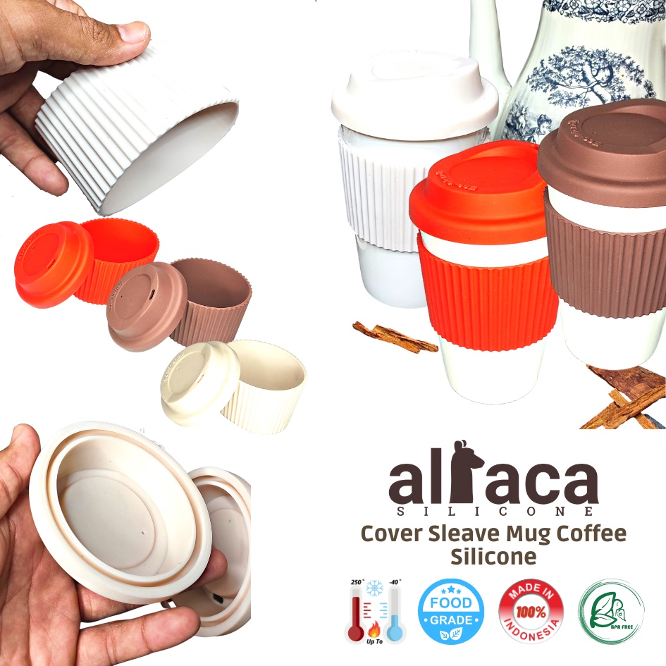 Jual Alpaca Grip Cover Body Mug & Cover Mug Coffe Silicone/ Grip Mug ...