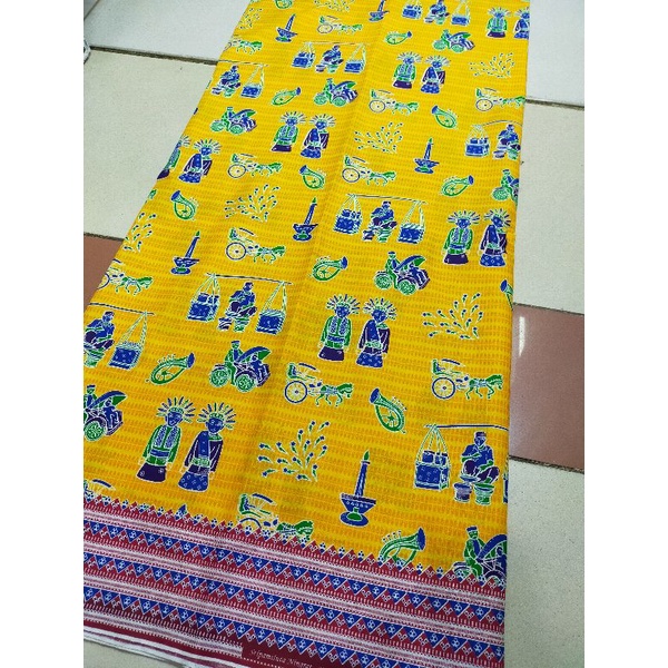 Jual New Batik Motif Ondel-ondel Sripamiluta ningrat. Bahan Kain Batik ...