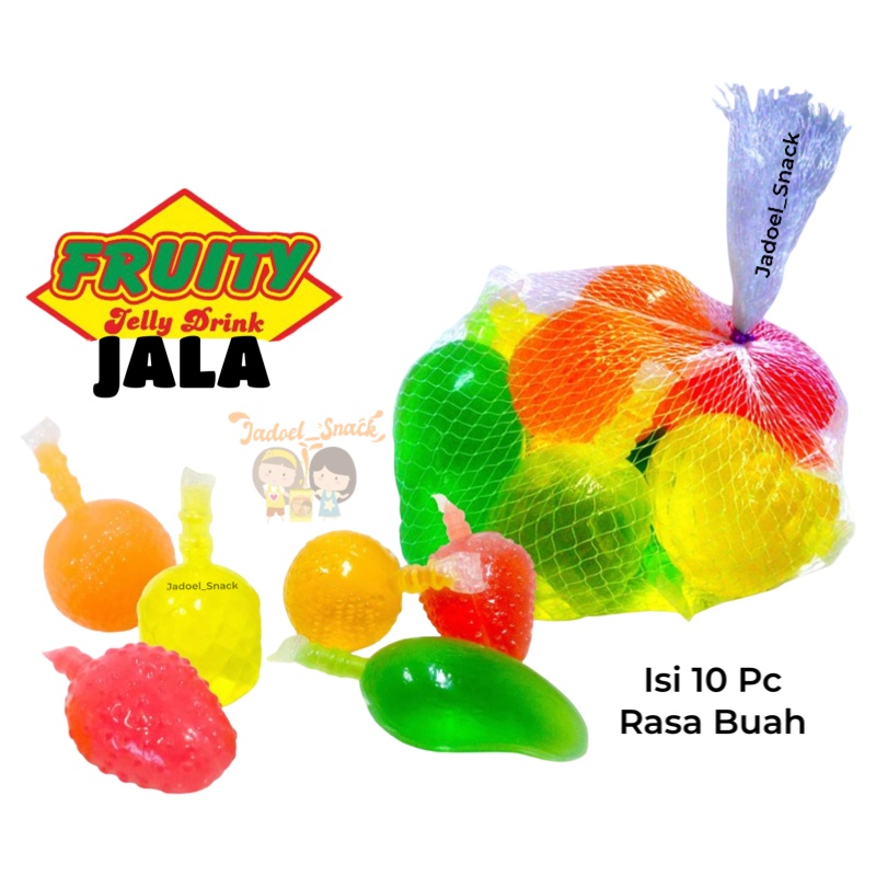Jual Agar Jala Jeli Fruity isi 10 Pcs Rasa Buah by Jadoel_Snack ...