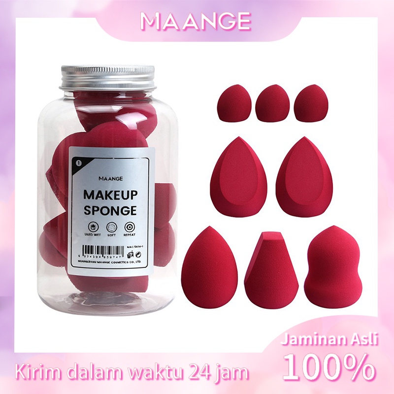 Jual MAANGE8 Pcs Sponge Beauty Blender Spons Bedak Padat beauty blender ...