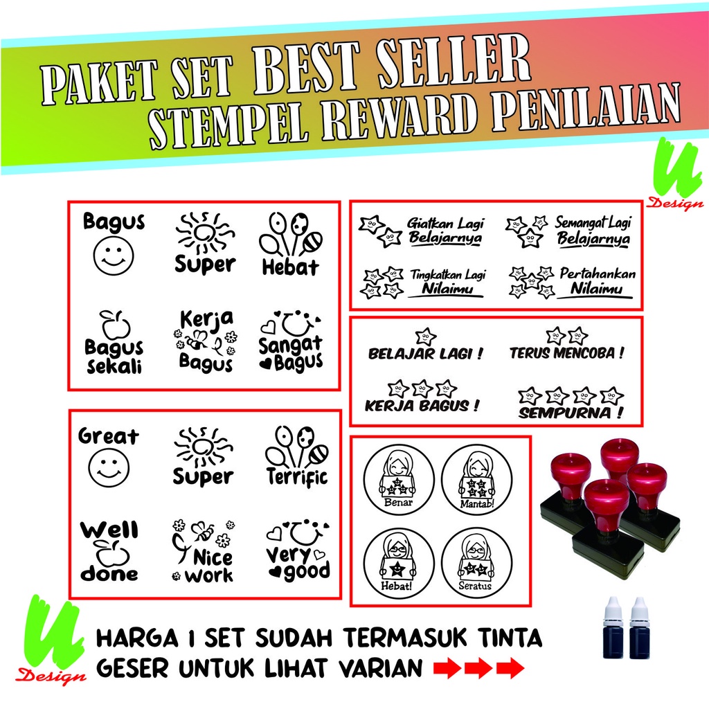 Jual Paket Best Seller Stempel Reward Murah | Shopee Indonesia