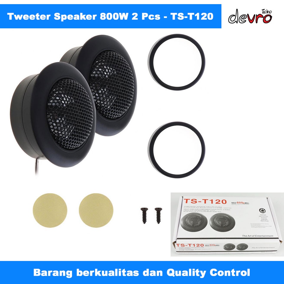 Jual Tweeter Speaker - Speaker Mobil Tweeter Mini Dome HiFi 800W 2 PCS ...