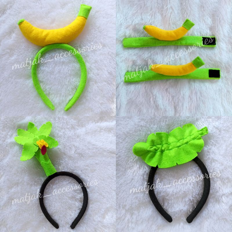 Jual Bando Buah Tema Pisang Pohon Daun Pisang Gelang Banana Chaca untuk ...