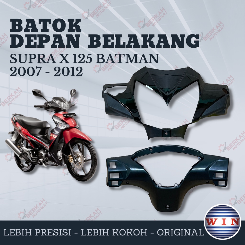 Jual Cover Kepala Batok Depan Belakang Honda Supra X 125 Batman 2007 ...