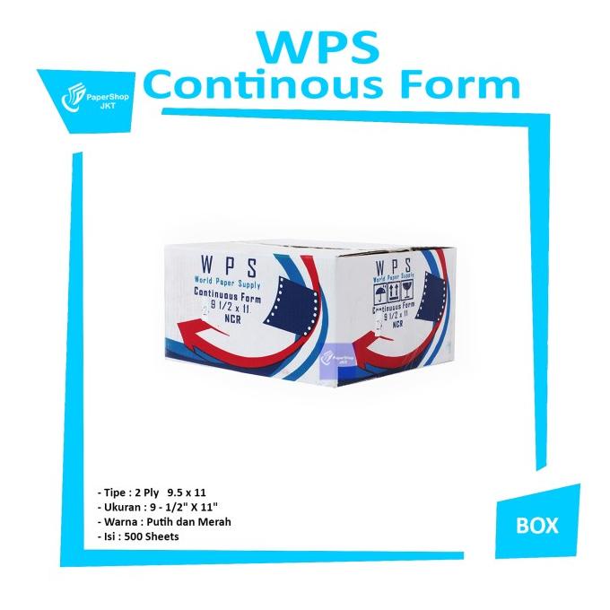 Jual Wps Continous Form 91/2 X 11 2 Ply ( K2 Wps ) Ncr | Shopee Indonesia
