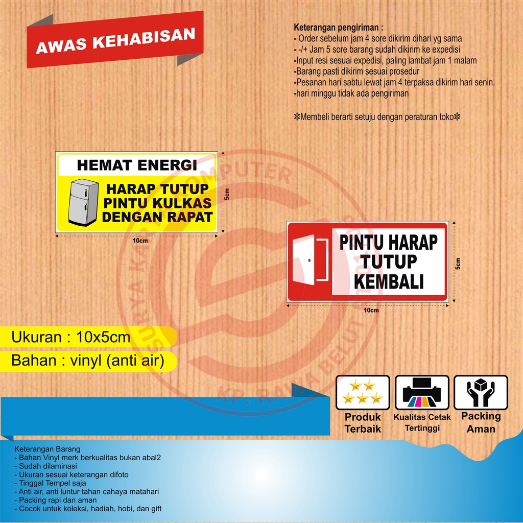 Jual STIKER TUTUP KEMBALI | Shopee Indonesia