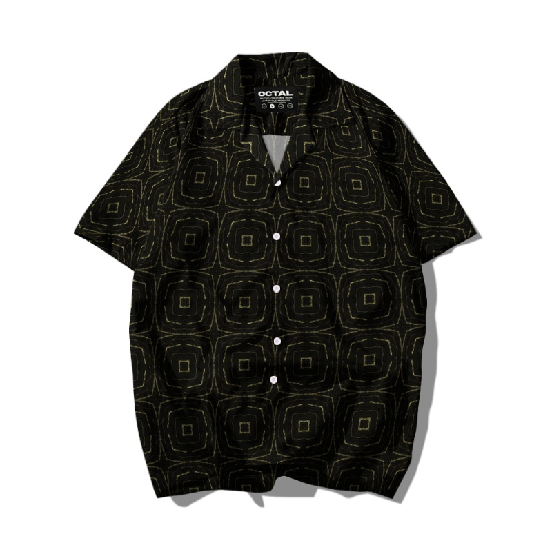 Jual OCTAL - Kemeja Motif Pattern Pantai Printing Kasual Pria - Wanita ...