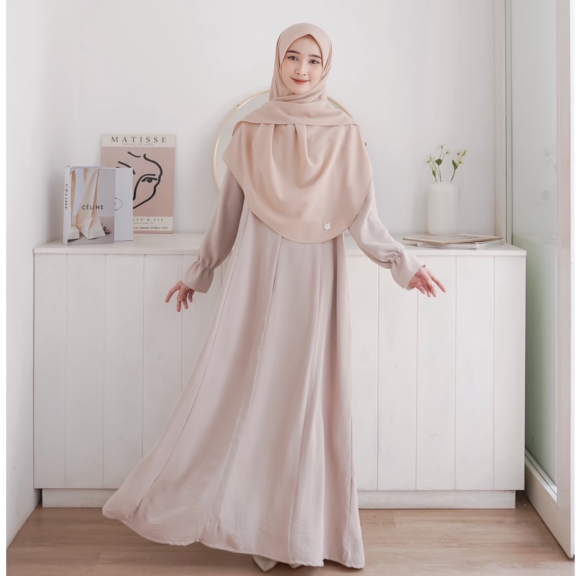 Jual Ameera Basic Dress Size XL, XXL, JUMBO (Dress Umroh / Haji ...