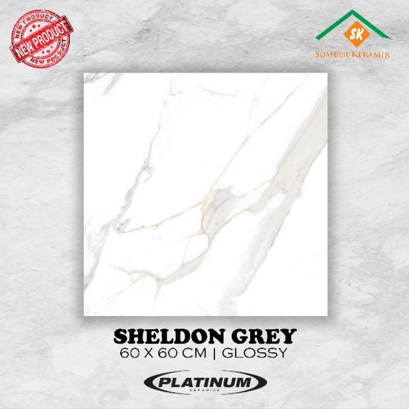 Jual Keramik lantai 60x60 sheldon grey / Platinum / kw-1 / glossy ...