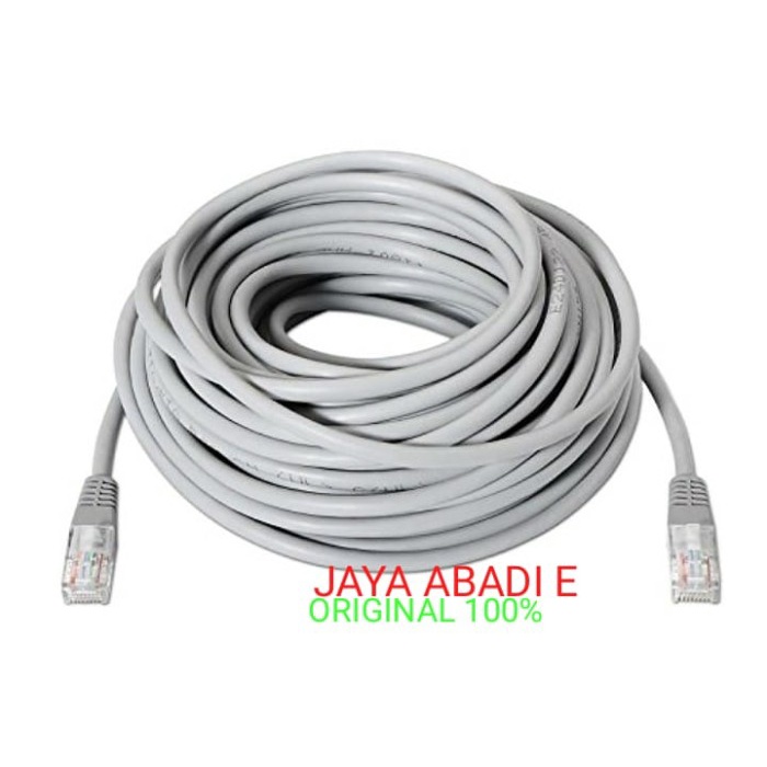 Jual KABEL LAN RJ45 30METER UTP SCABLE ORIGINAL KONEKTOR WIFI INTERNET ...