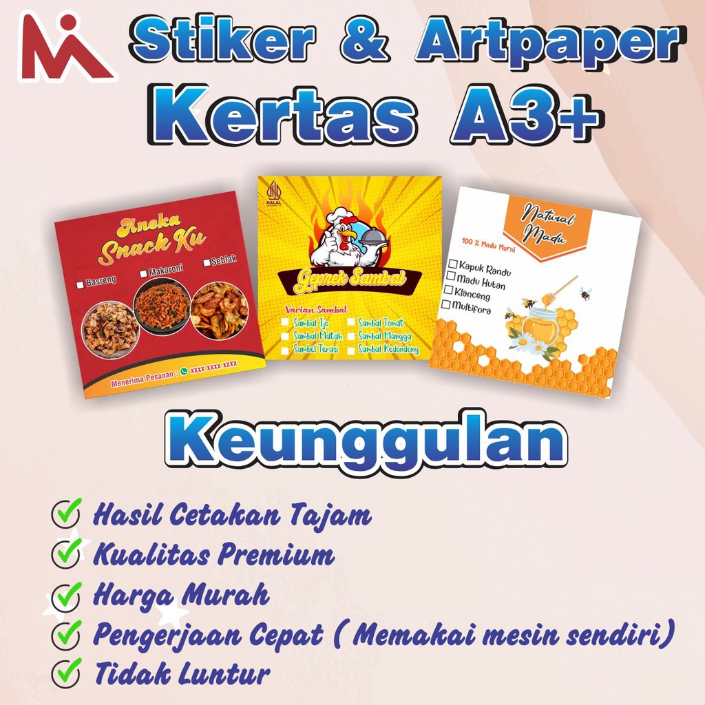 Jual Cetak Poster/Cetak gambar/Cetak Stiker A3+ / Cetak Stiker A3 ... Jual Cetak Poster/Cetak gambar/Cetak Stiker A3+ / Cetak Stiker A3 ...