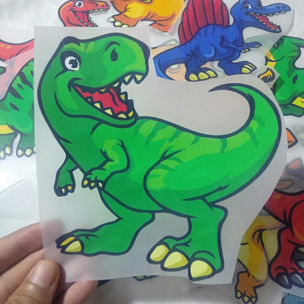 Jual Sticker Kain Baju Kaos Sablon Setrika Sticker Iron Dino Series ...