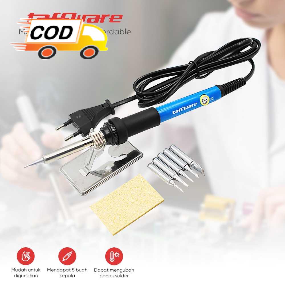 Jual Solder Listrik 60 Watt Adjustable Temperature dengan Elemen Heating Cepat Panas Dapat ...